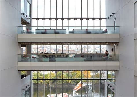 Glasgows Nautical And Engineering College Features Gridded Glass Facades