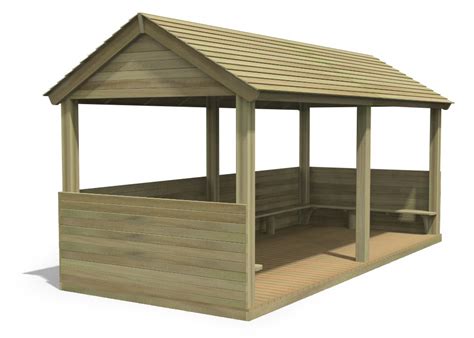 Timber Shelter Decking Base Schoolscapes Uk