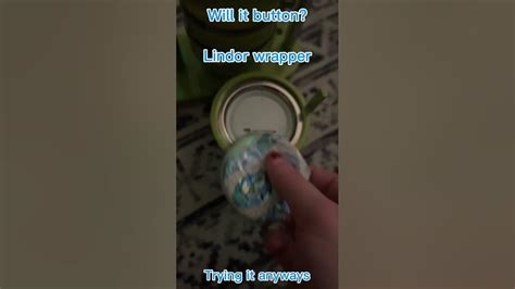 Will It Button 1 Lindor Wrapper Diy Buttons Pins Pinmaker Cavetown Christmas Challenge