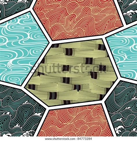 Element Japan Pattern Cloning Putting Together Stock Vector Royalty Free 84773284 Shutterstock