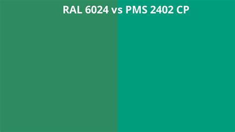 Ral 6024 Vs Pms 2402 Cp Ral Colour Chart Uk