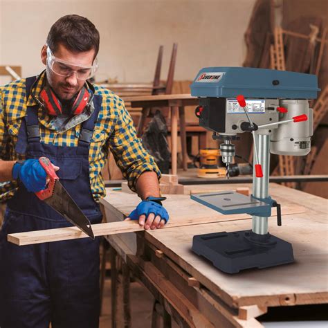 Taladro De Banco Para Metal Y Madera Silverline 5 Vel 12hp