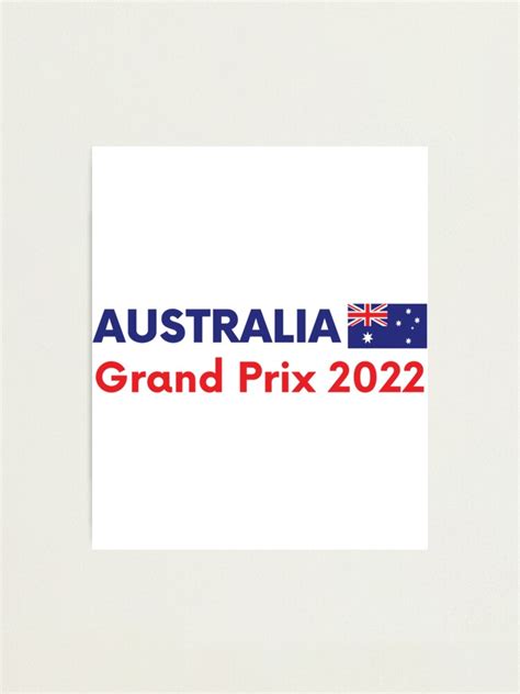 Lámina Fotográfica Gran Premio De Australia 2022 Fórmula 1 F1