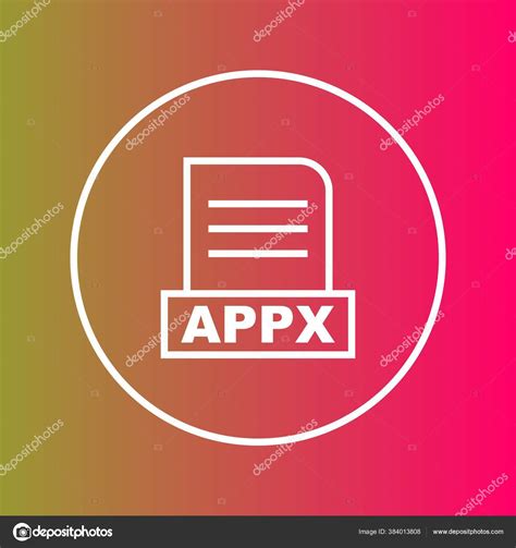 Appx File Isolated Abstract Background Stock Photo By Vectorvalley