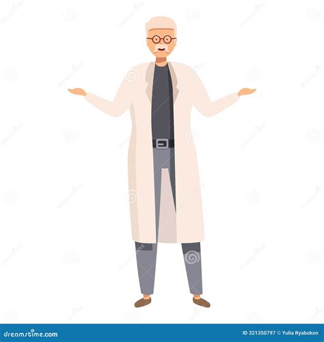 Senior Man Explaining Something With His Hands Vector Illustration 329571906