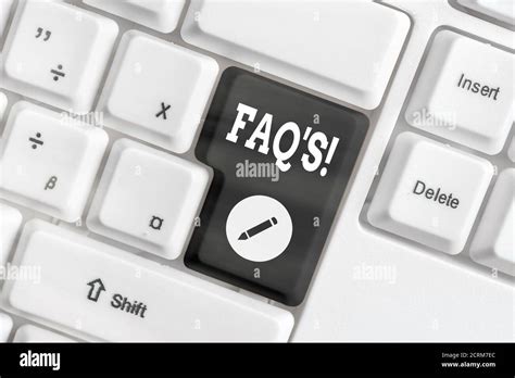 Word Writing Text Faq Business Photo Showcasing A List Of Questions And Answers Relating To A
