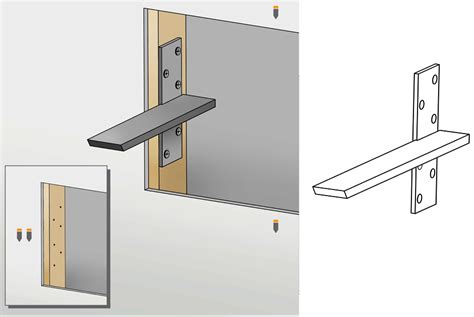Granite Bracket Install Guide Floating Wallmount Countertop Support Centerline Catalog