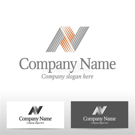 Abstract Logo Design Letter N Stock Vector Illustration Of Symbol Icon