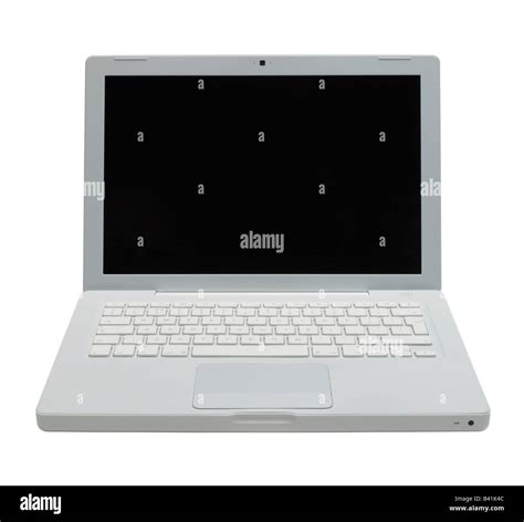 WHITE LAP TOP COMPUTER Stock Photo Alamy