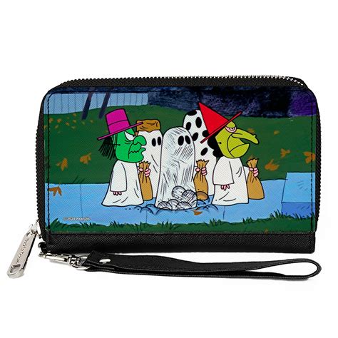 Peanuts Gang Halloween Trick Or Treat Zip Around Wallet Fan Gear