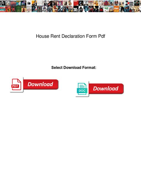 Fillable Online House Rent Declaration Form Pdf House Rent Declaration