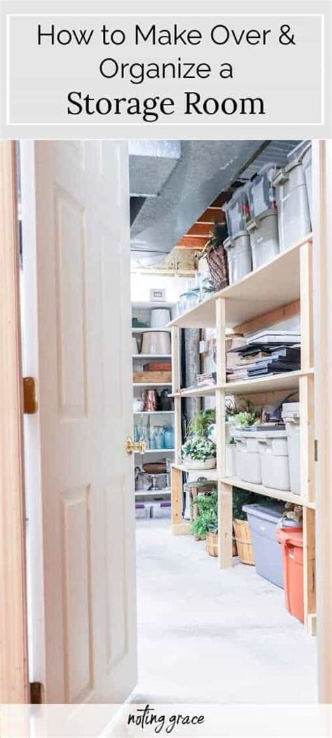 How To Make Over And Organize A Storage Room