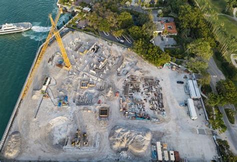 Construction Site From Top Structural Design Engineering Structure