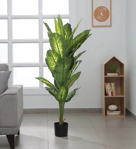 Arick Decor 4 Feet Artificial Potted Dieffenbachia Plant At ₹ 899 In