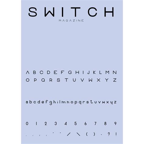 Switch Font Switch Magazine