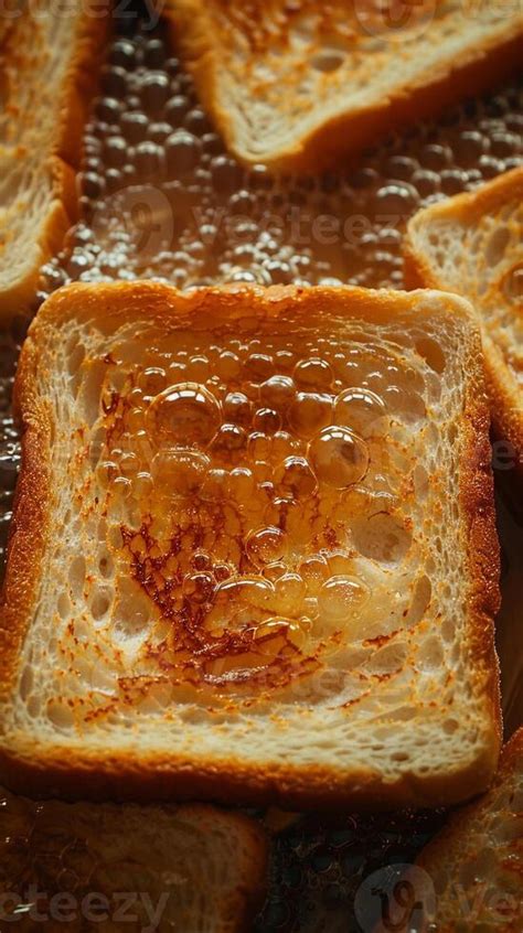 Toast Texture Detailed Image Of A Perfectly Toasted Slice Of Bread