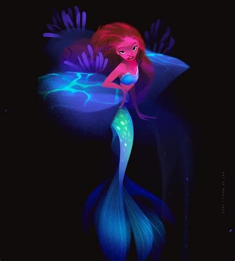 Art Of Maku On Instagram Extended Version Of My Ariel Artwork She Is Supposed To Be Laying