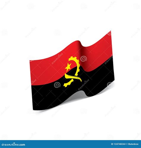 Bandera De Angola Ejemplo Del Vector Ilustración del Vector Ilustración de luanda frontera
