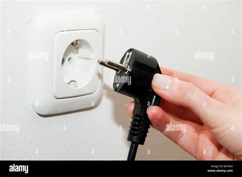 Cable Connect Or Disconnect Stock Photo Alamy