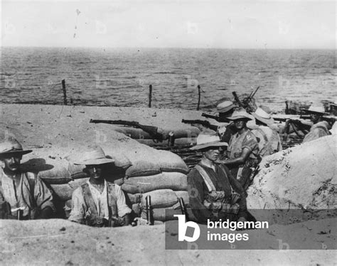 Image Of Salonika Front Ww British Line Trenches By Sea Salonika