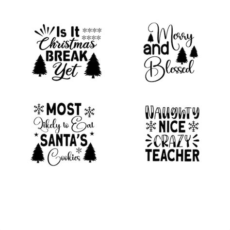 Premium Vector Christmas TShirt Designs Bundle