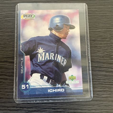 2001 Upper Deck Collectibles Playmakers Ichiro Suzuki 4 Rookie Rc Ebay