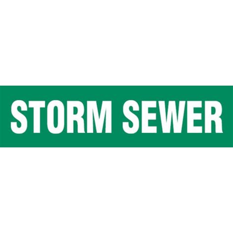 Storm Sewer Pipe Marking Wrap Comprehensive Safety Signs And Labels For