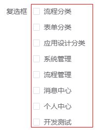 表单控件 复选框 JAVA SPRING BOOT ELEMENT PLUS VUE前后端分离工作流引擎低代码快速开发框架 J RoadFlow
