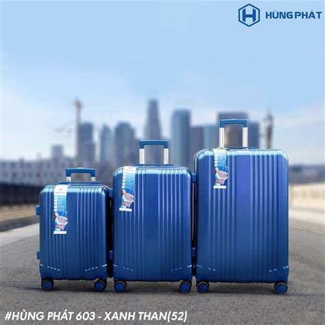 VALI HÙNG PHÁT CHÍNH HÃNG Vali nhựa 603 combo 20 24 khoá số tiêu