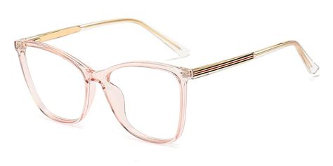 Light Pink Rectangle Glasses Stylish And Affordable Lensmart