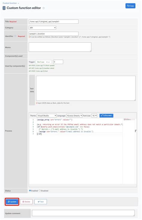 How To Implement Original Validation In Api By Using Custom Function