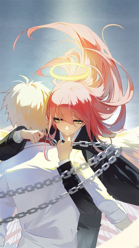 Makima Wallpaper 4k Angel Wings Chainsaw Man