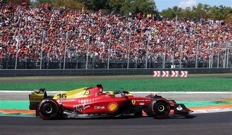 F1 GP dItalie la grille de départ à Monza avec la pole position de
