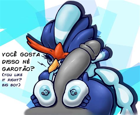 Rule 34 Anthro Avian Big Penis Bird Blue Body Blue Eyes Blue Nipples