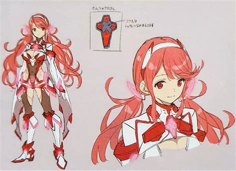 Concept art costume (Pyra) | Xenoblade chronicles, Character design, Character illustration