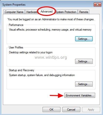 How To Change TEMP Folder And Allocate Free Space On Your System Disk WinTips Org