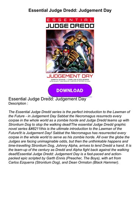 [download]⚡ Essential Judge Dredd Judgement Day By Christopheraa Issuu