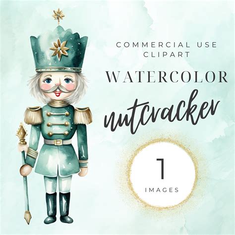 Pastel Nutcracker Clipart Watercolor Nutcracker Bundle Clipart Pink