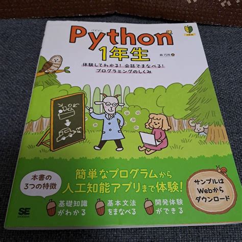 python 1年生 体験してわかる 会話でまなべる プログラミングのしくみ メルカリ