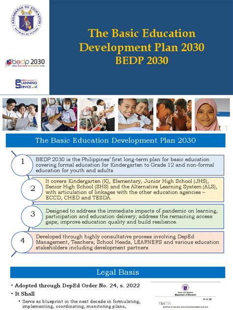 Bedp 2030 By Deped Planning Service Director Roger Masapol Pdf