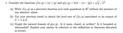Solved Consider The Functions F X Y Xt Y And G X Chegg Com