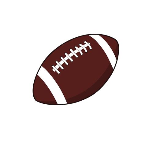 Vetor Bola De Futebol Americano Vetor Premium