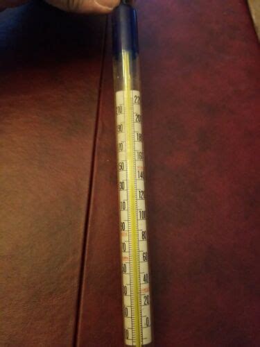 Vintage Tca Paper Scale Pasteurizing Thermometer Fahrenheit Scale
