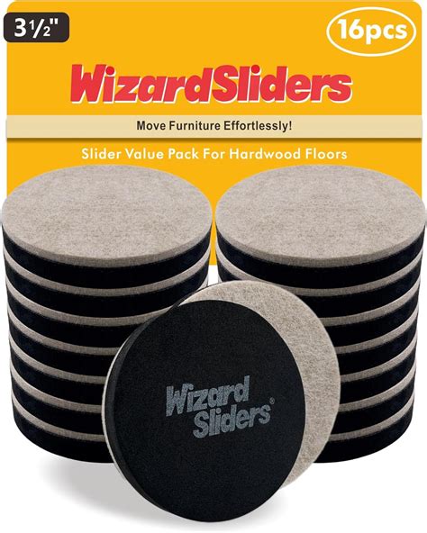 Wizard Sliders Deslizadores De Muebles De Fieltro Para Suelos De