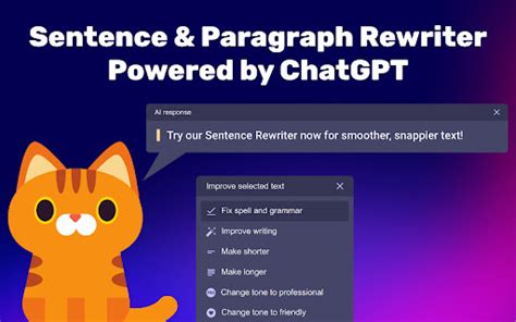 Sentence Rewriter Chrome Extension Effortlessly Enhance Writing Online Tyy Ai Tools