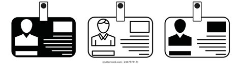 Id Card Icon Drivers License Identification Stock Vector Royalty Free