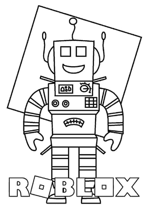 Robot Guy Roblox Divertido Para Colorear Imprimir E Dibujar