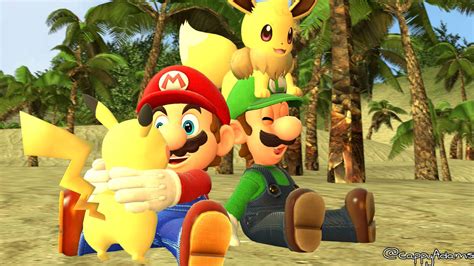 Mario And Pikachu By Cappyadams On Deviantart