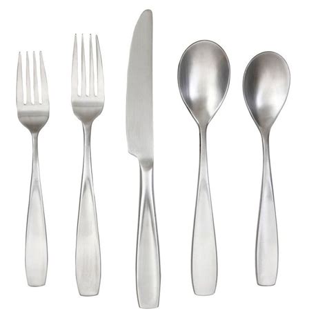 Cambridge Silversmiths Inez Satin 20 Piece Flatware Set Silver Satin