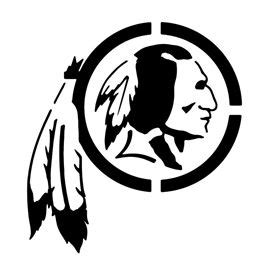 Washington Commanders Logo Black And White Nfl Team Logo Stencils
